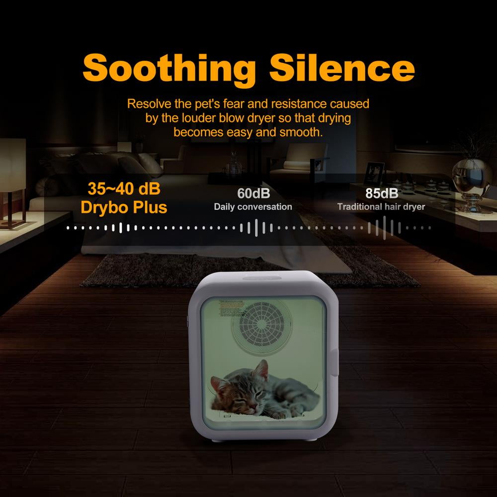 PWTOOL Dog Dryer Room Large Pet Drying Box 360 Full Body Drying Dog ...