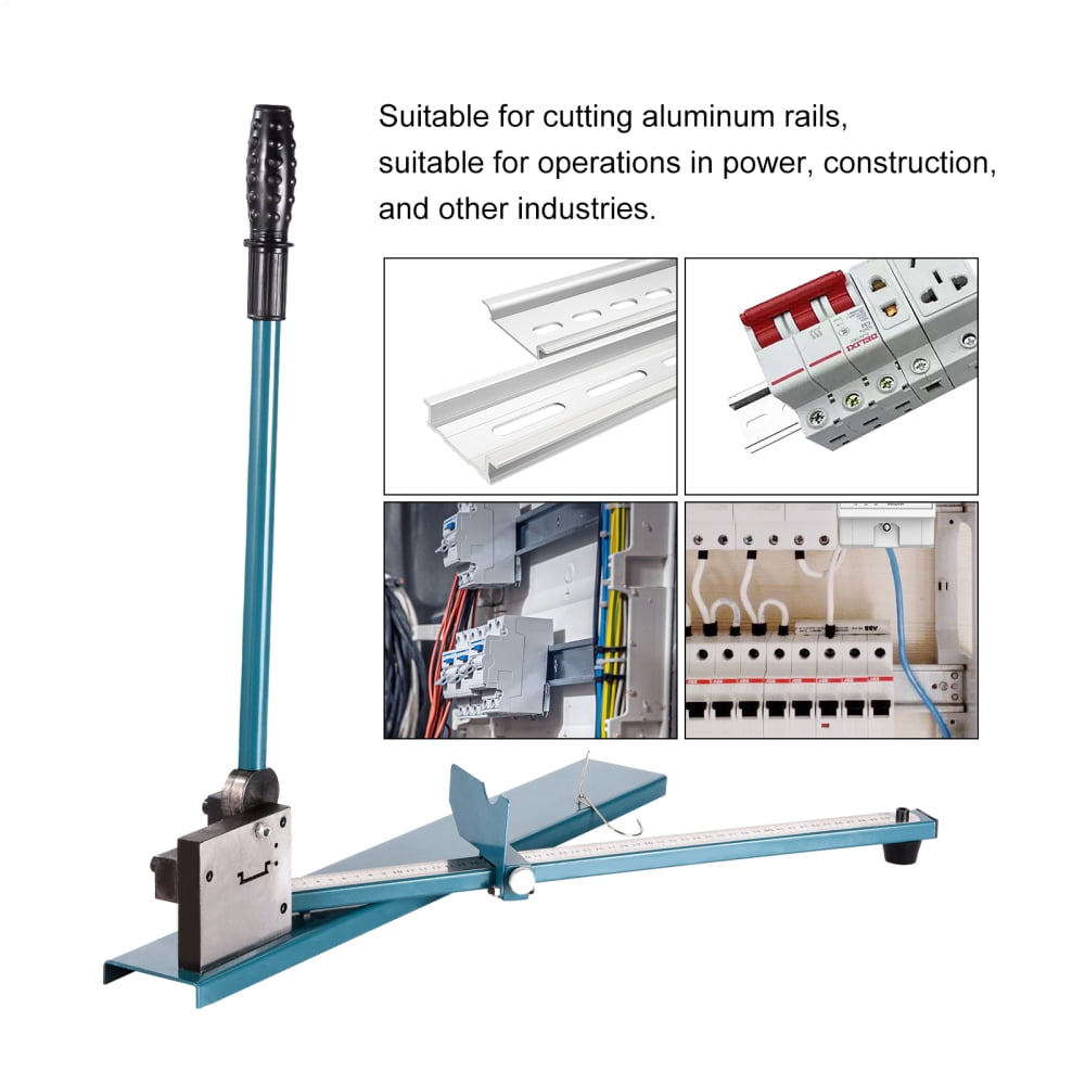 PWTOOL Double Groove Manual Din Rail Cutter Tool with Scale Ruler, for ...