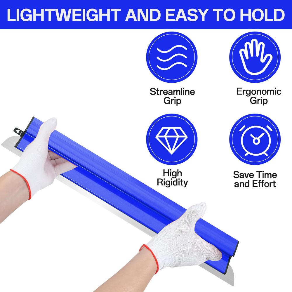PWTOOL Drywall Bucket Scraper Non-slip Stainless Steel Putty Scraper ...