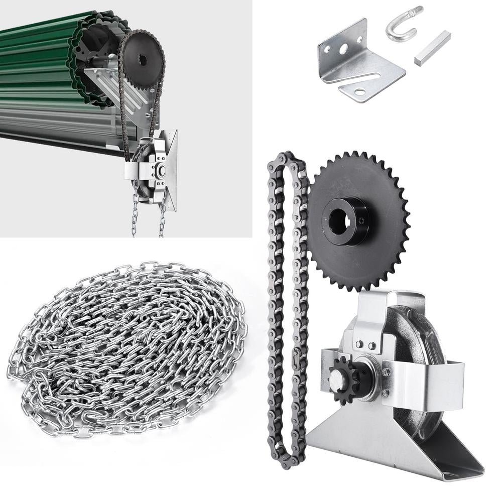 PWTOOL Garage Door Chain Hoist with 26Ft Chain, Cast Iron Jackshaft ...