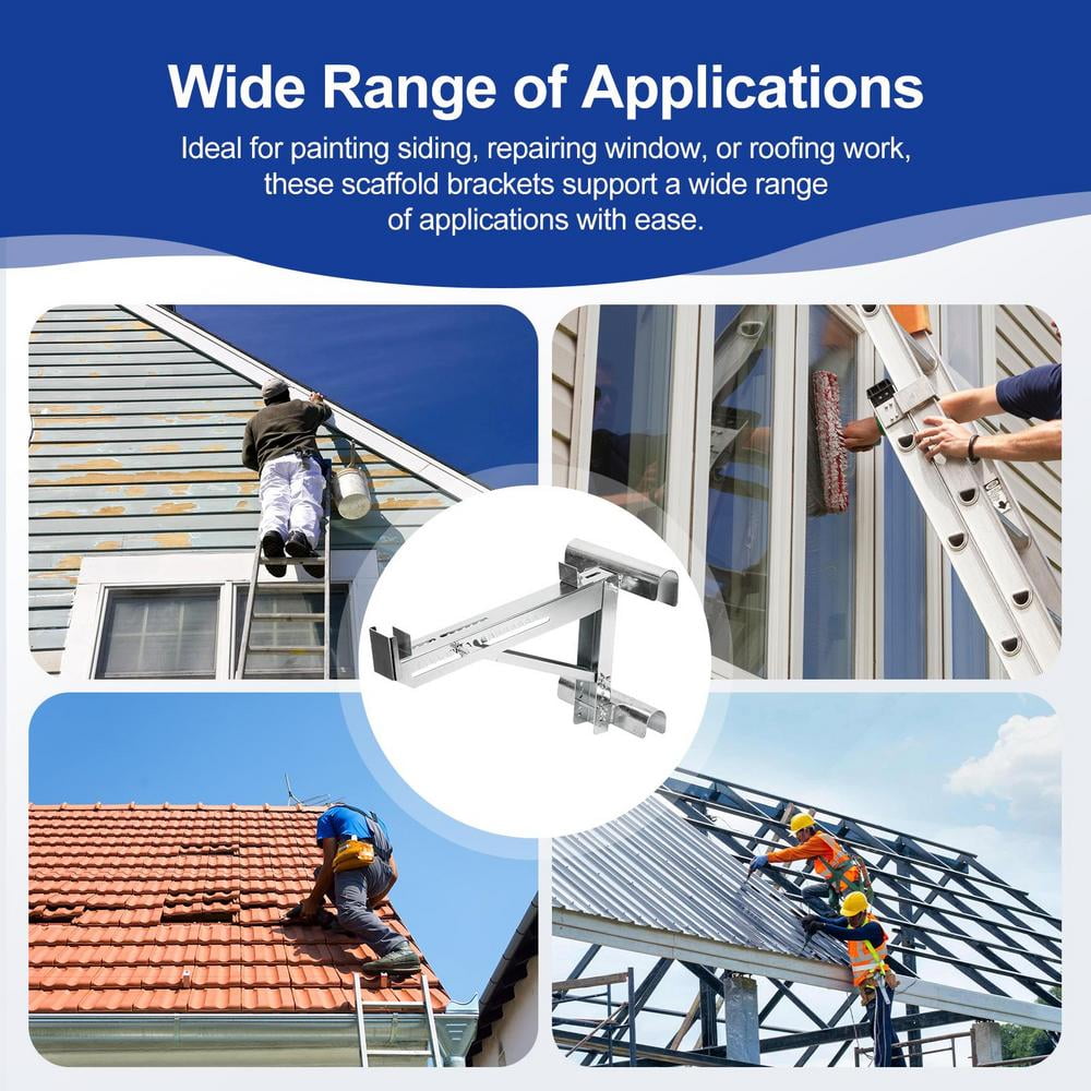 PWTOOL High Load-Bearing Scaffolding Extensions, Ladder Jacks, 24 ...