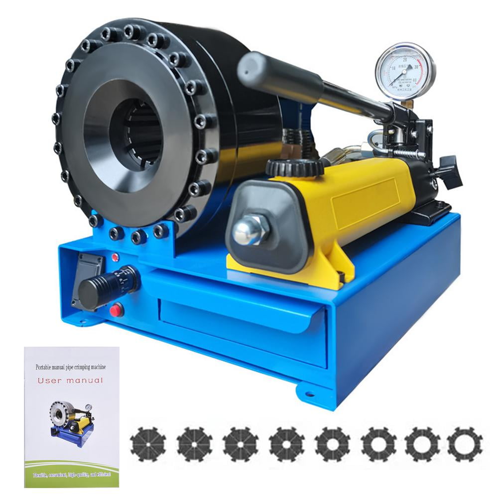 PWTOOL Hose Crimper Portable Horse Press Crimper Hydraulic Hose Tube ...
