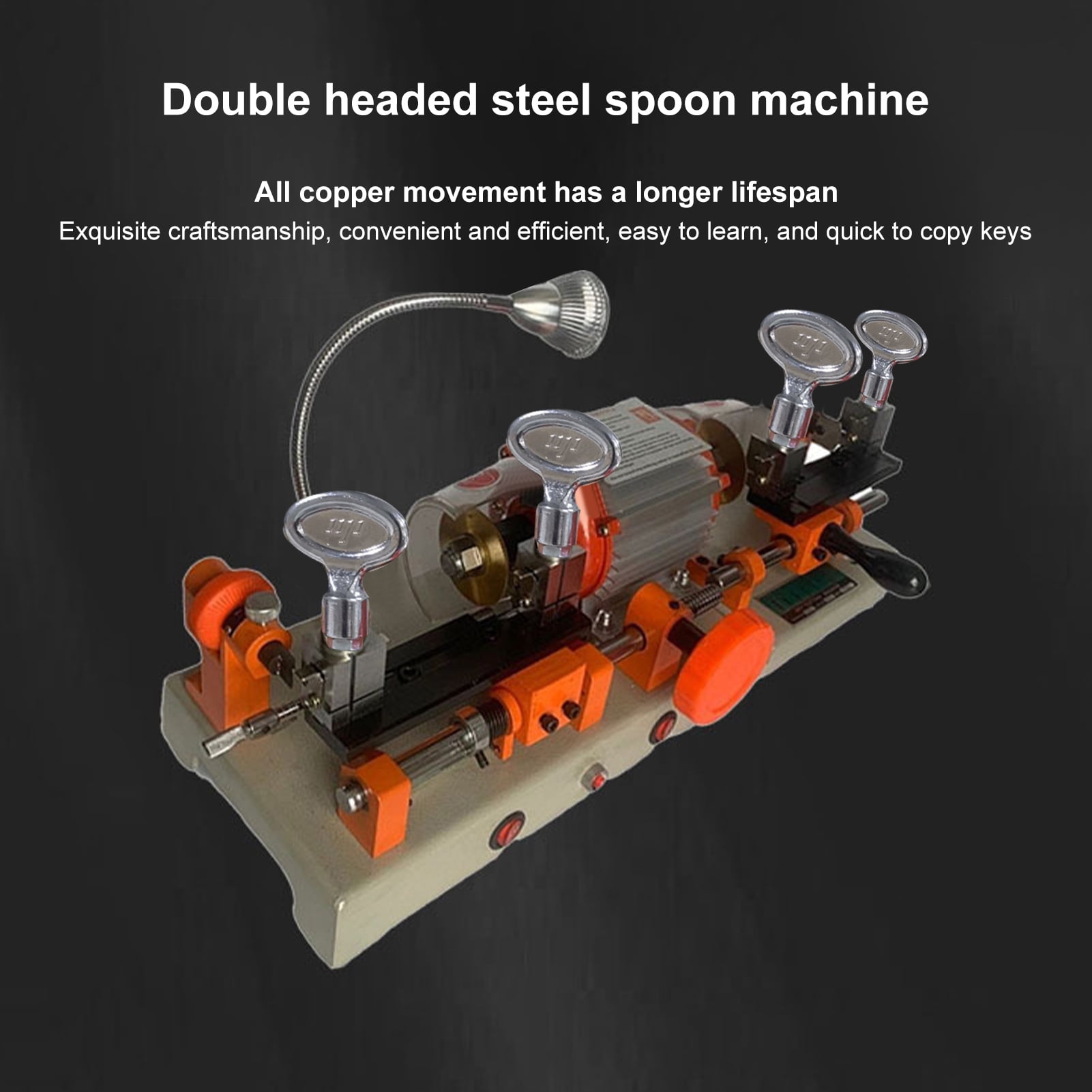 PWTOOL Key Duplicating Machine for 8 Specific Models Horizontal Key ...