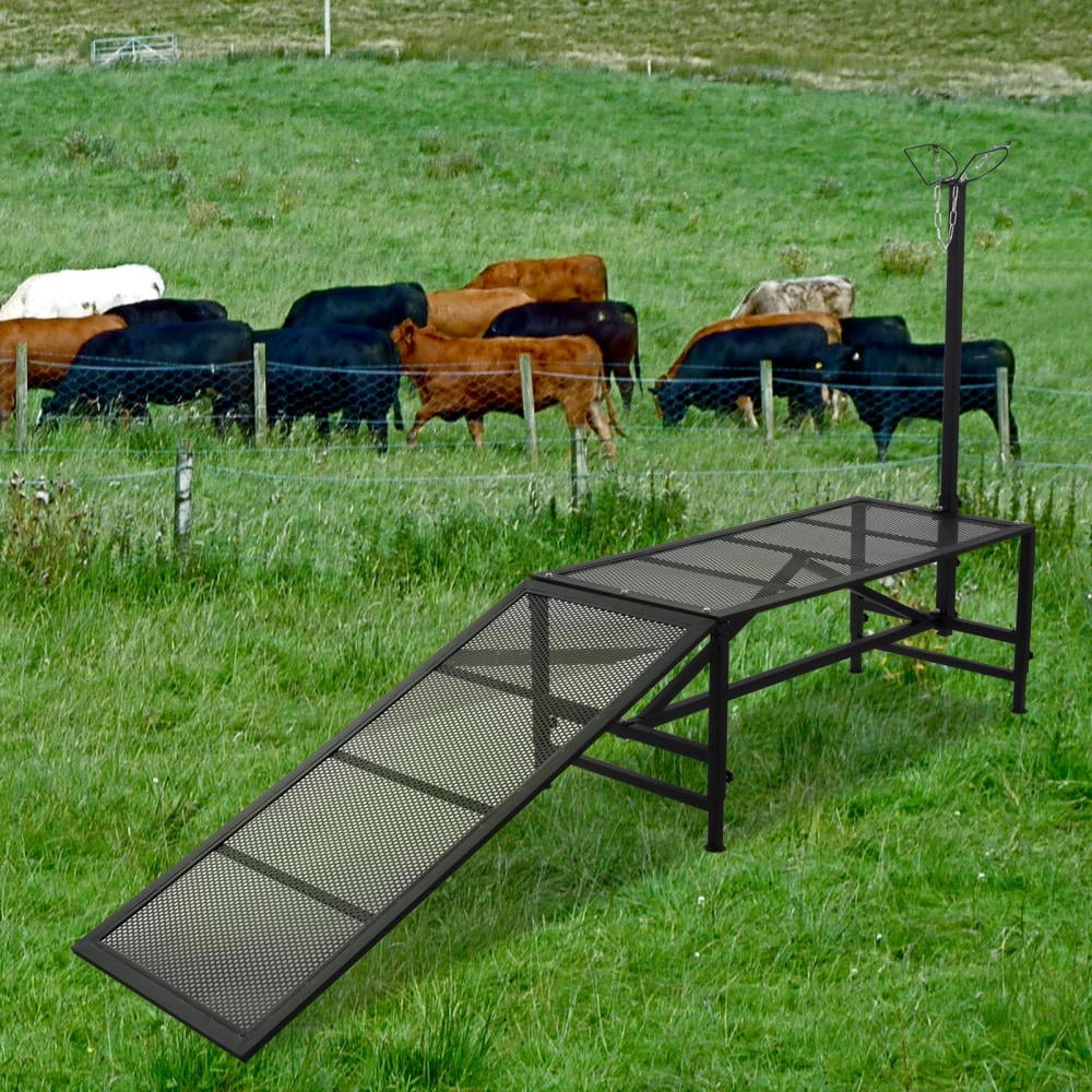 PWTOOL Multi-Functional Goat Milking Stand Cast Iron Structure Sheep ...