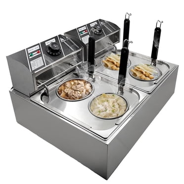 NicoPower Electric Pasta Cooker | Noodle Machine | 2-Basket Hot Pot for ...