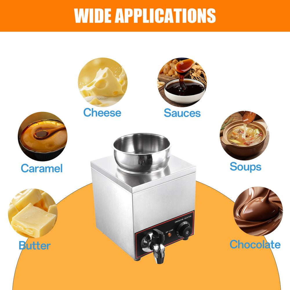 PWTOOL Portable Soup Dispenser with Faucet, 4L/1.06Gal Electric Warmer ...