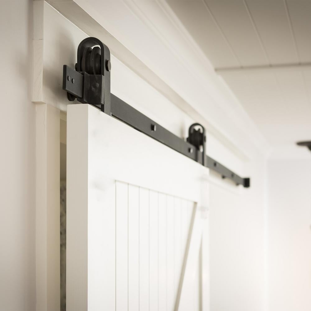 PWTOOL Sliding Barn Door Hardware Track Kit Top Mount Roller Heavy Duty ...
