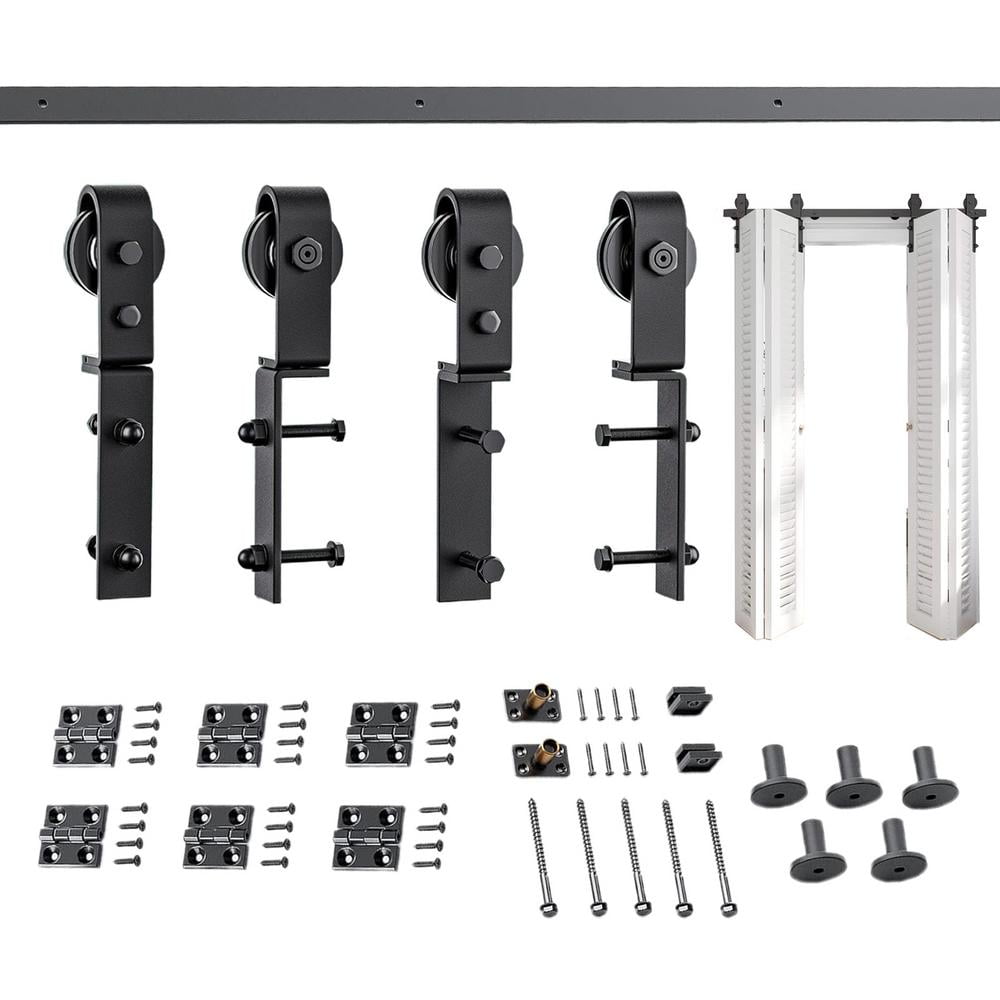 PWTOOL Sliding Door Hardware Kit 52inch Folding Door Close Track ...