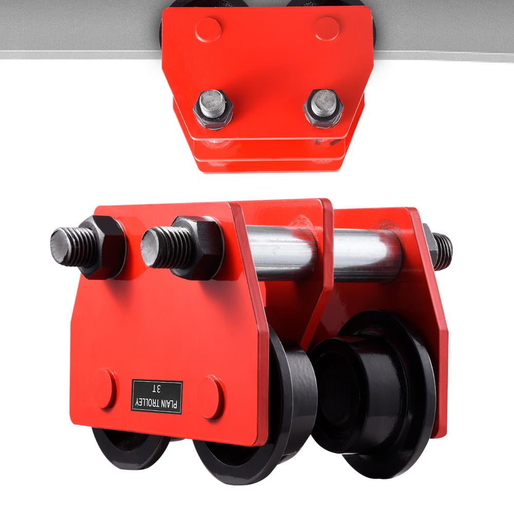 PWTOOL Unistrut Trolley Large Capacity Crane Lift Garage Hoist Push ...