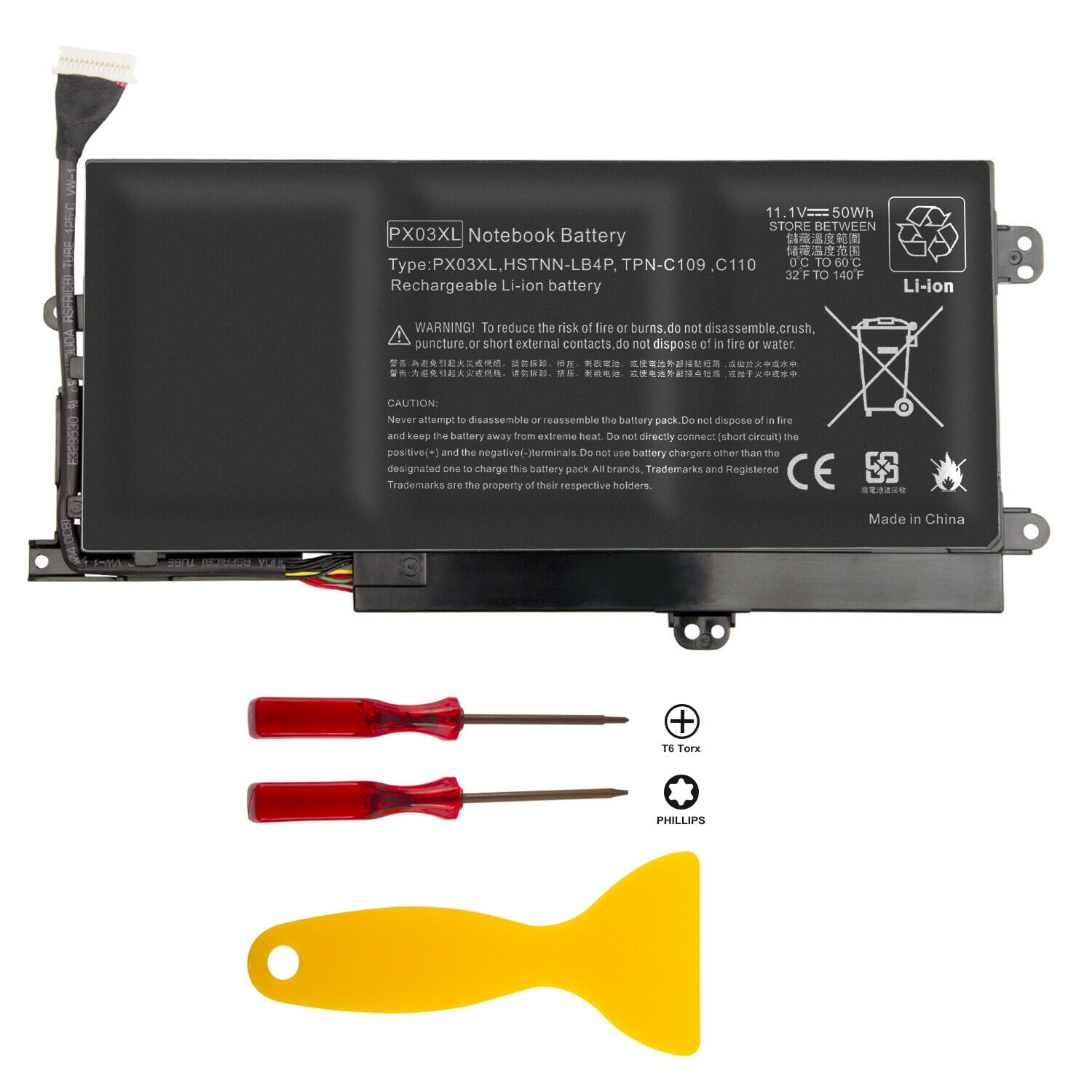 PX03XL 715050-001 714762-1C1 Battery for HP Envy 14 Touchsmart M6 M6-k Sleekbook - Walmart.com