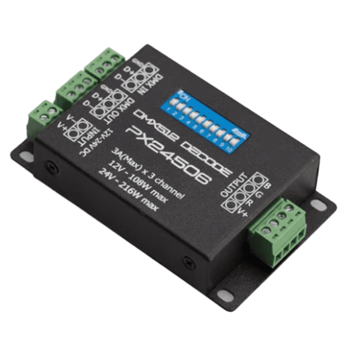 PX24506 Led Controller Led Decoder DMX 512 Decoder Driver 9A DMX 512 ...