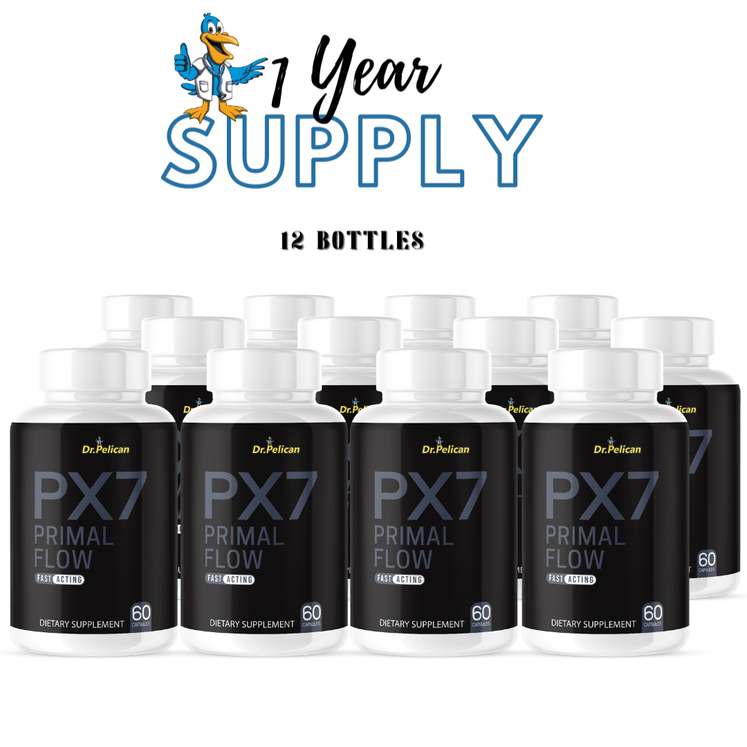 PX7 Primal Flow Advanced Prostate Support- Circulation- 12 Bottles- 720 ...