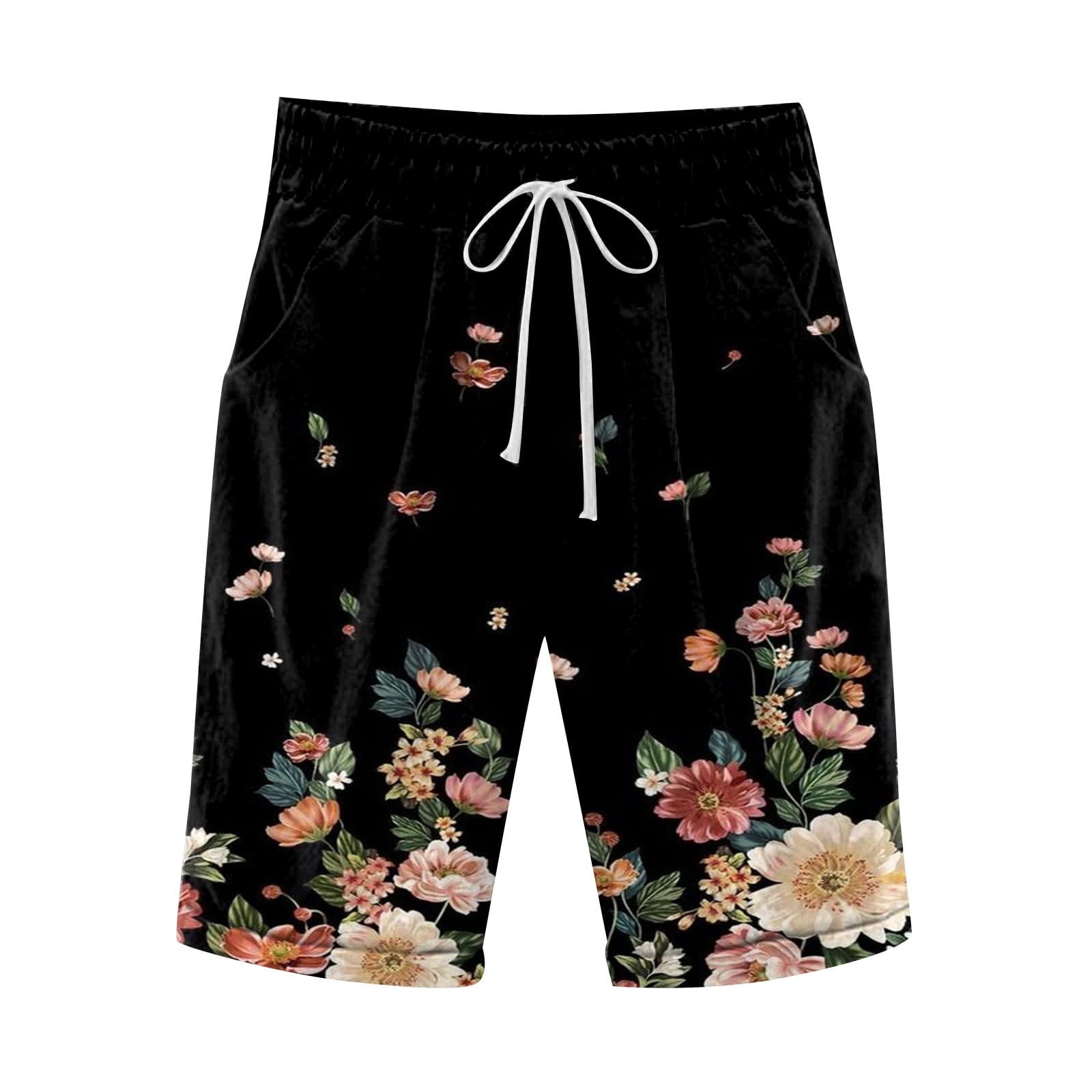 PXEVL Shorts Women Elastic Waist Comfy Elasic Waist Wide-Legged 5 ... PXEVL Shorts Women Elastic Waist Comfy Elasic Waist Wide-Legged 5 ...