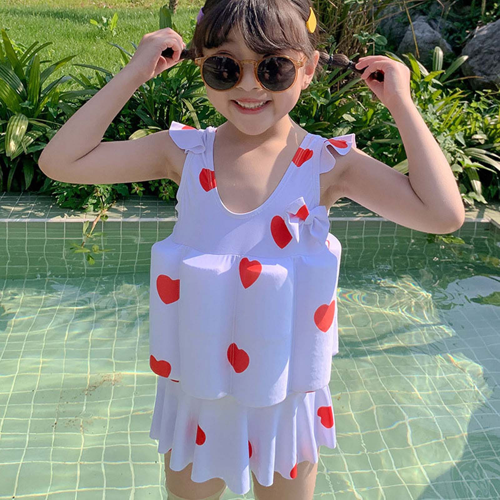 PXLKNZH Kids Toddler Baby Floatation Swimsuit Buoyancy Float Suit Swim ...