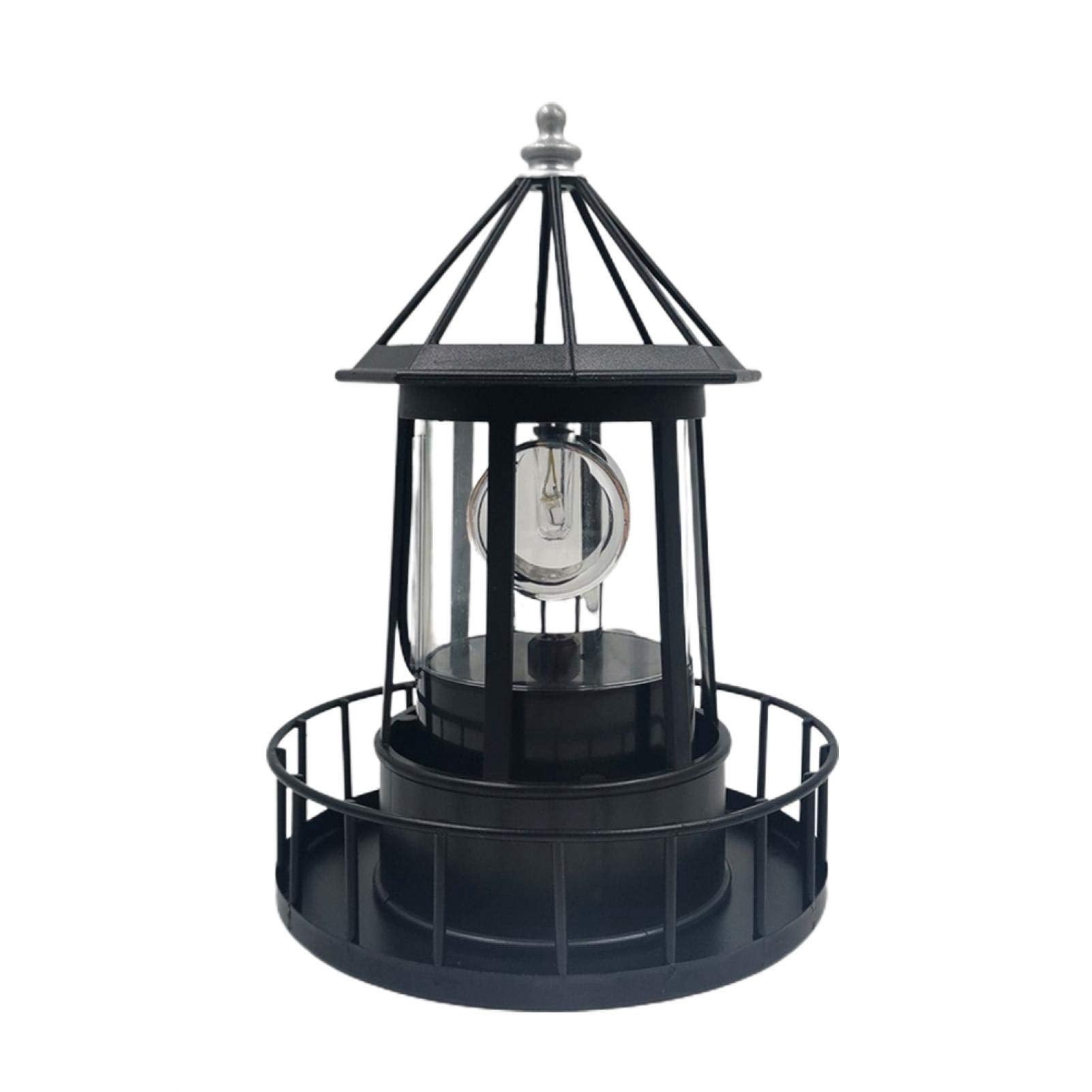PXRJE Solar Lighthouse, LED MMF7 Solar Powered Lighthouse, 360 Degree ...