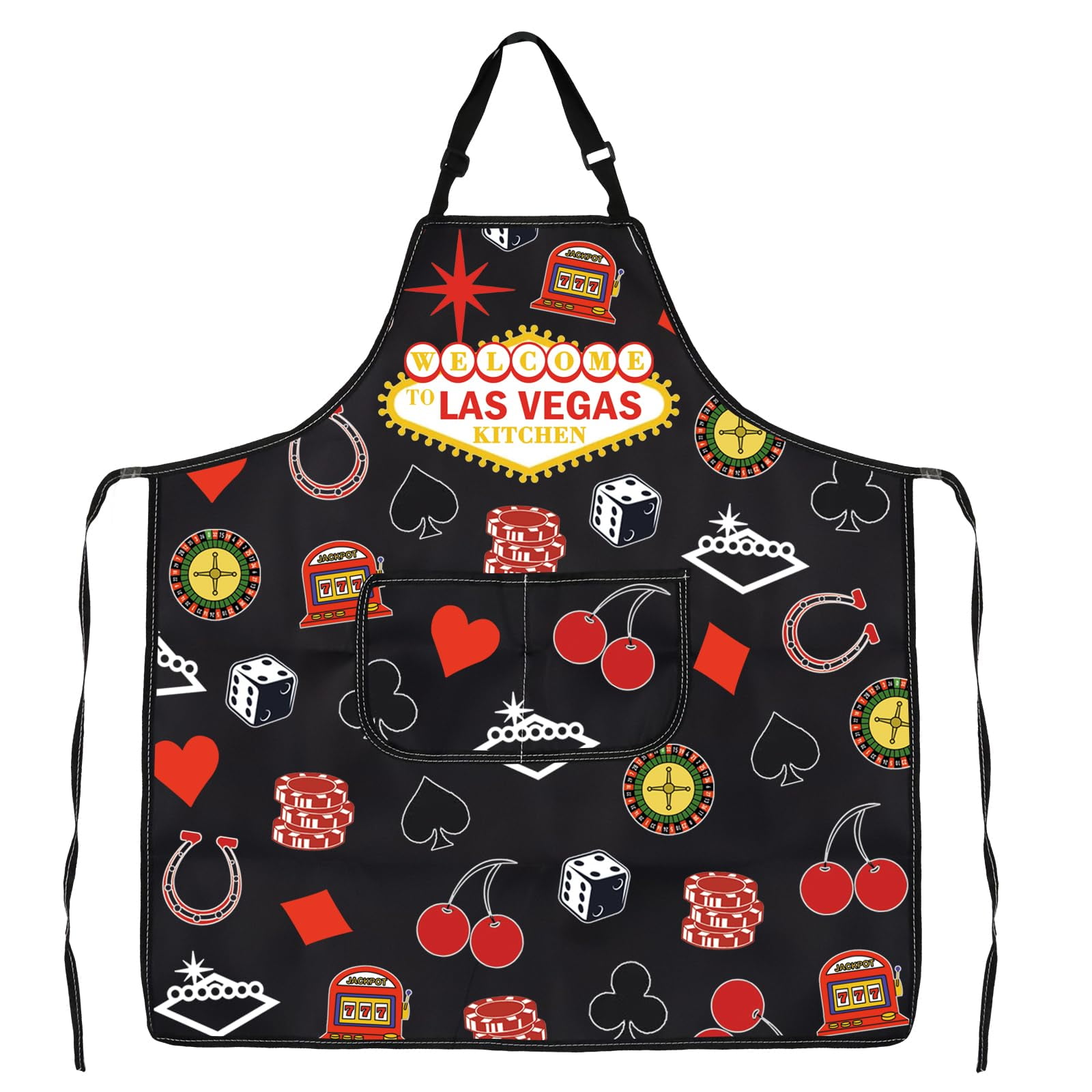 PXTIDY Las Vegas Kitchen Apron Vegas Bachelorette Party Souvenirs Apron ...