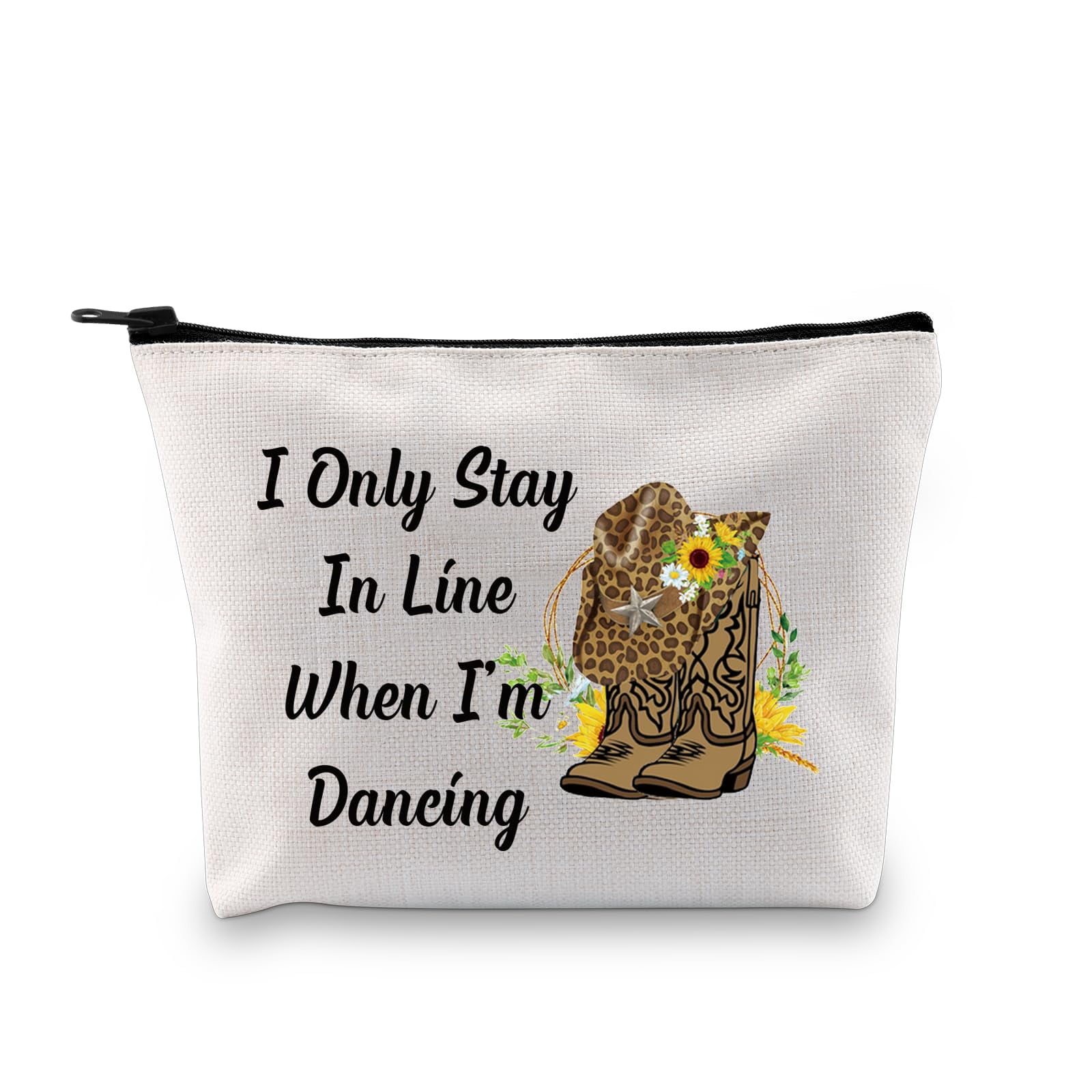 PXTIDY Line Dancing Cosmetic Bag Line Dance Gifts Country Dancer Gift ...