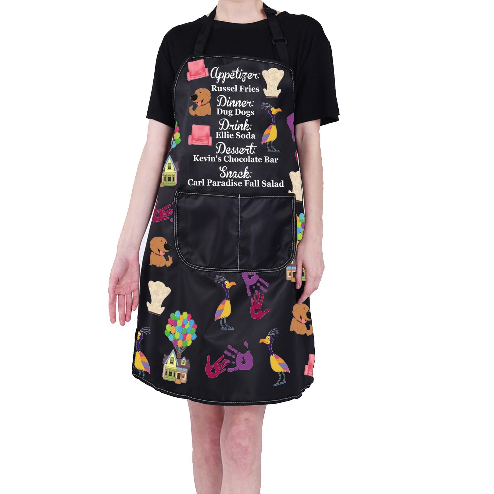PXTIDY Up Movie Inspired Kitchen Apron Carl and Ellie Gift Up Movie ...