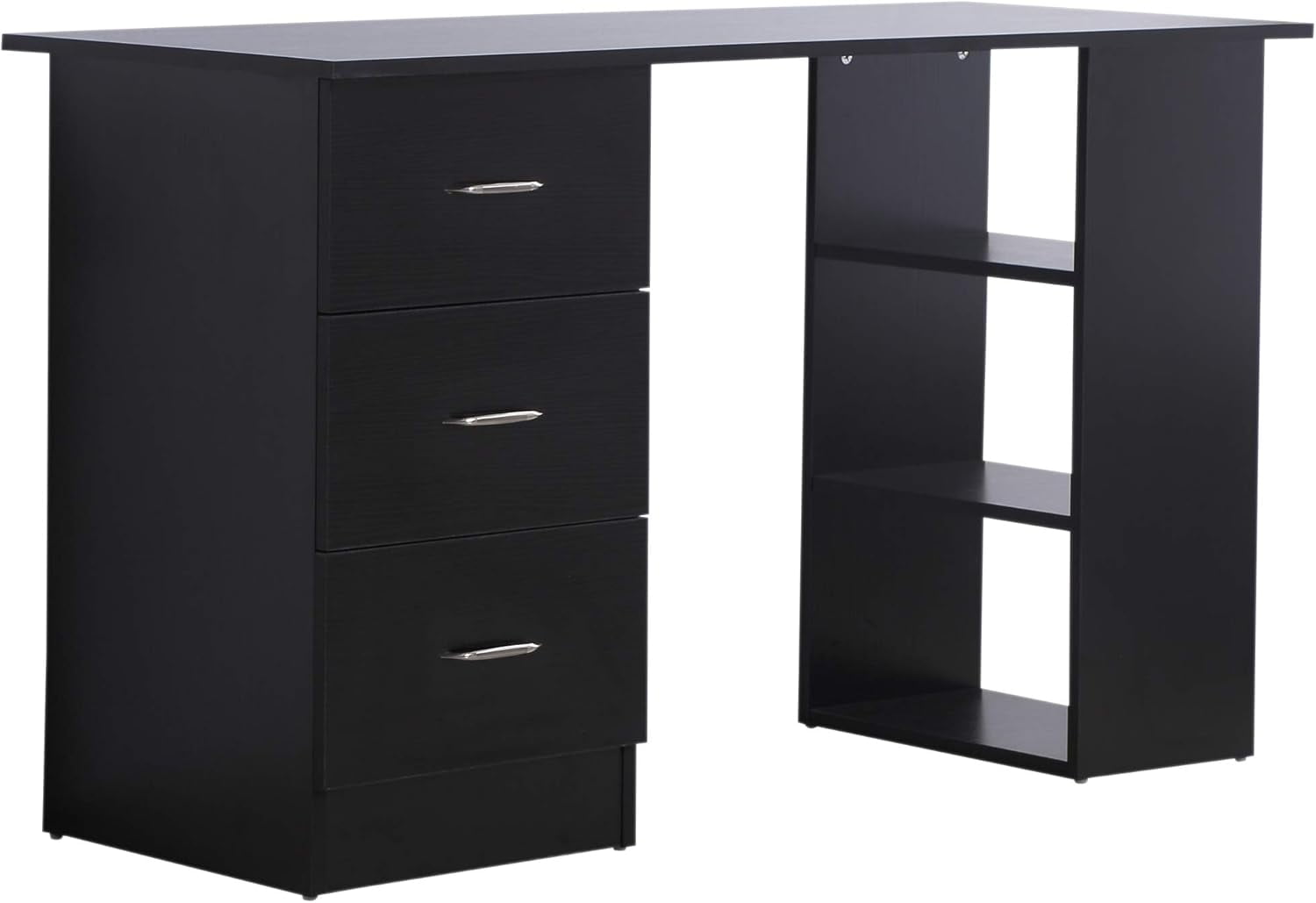 PXXOO 47" Modern Home Office Computer Desk Bookcase Combo Writing Table ...