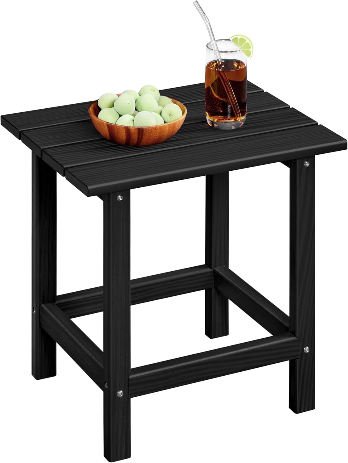 PXXOO Adirondack Outdoor Side Table, HDPE Small Patio End Table, Pool ...