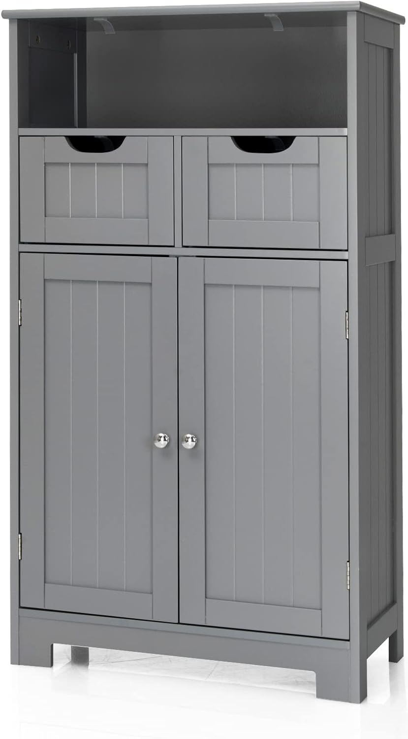 PXXOO Bathroom Storage Cabinet, Multifunctional Floor Storage Organizer ...