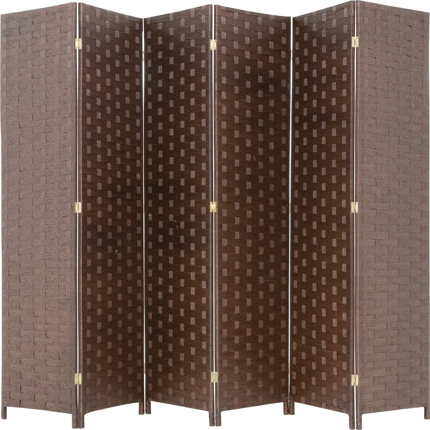 PXXOO Room Divider Wood Screen 6 Panel Folding Portable Partition ...