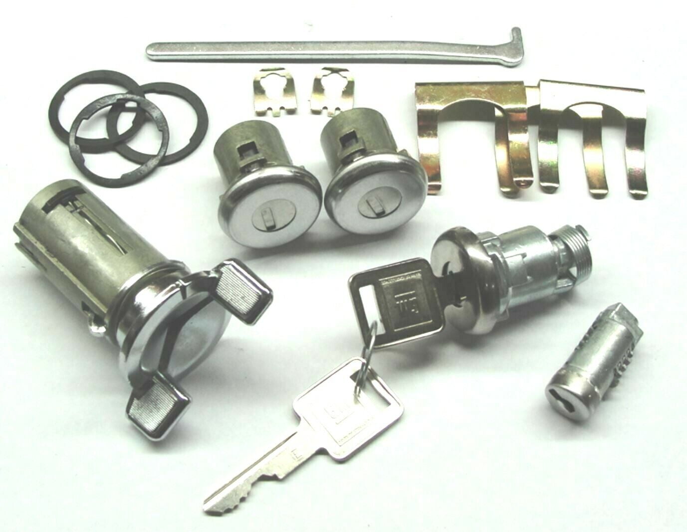 PY Autolock Keyed Alike Ignition Door Glovebox Trunk Lock Set 1969 GTO & Lemans - Walmart.com