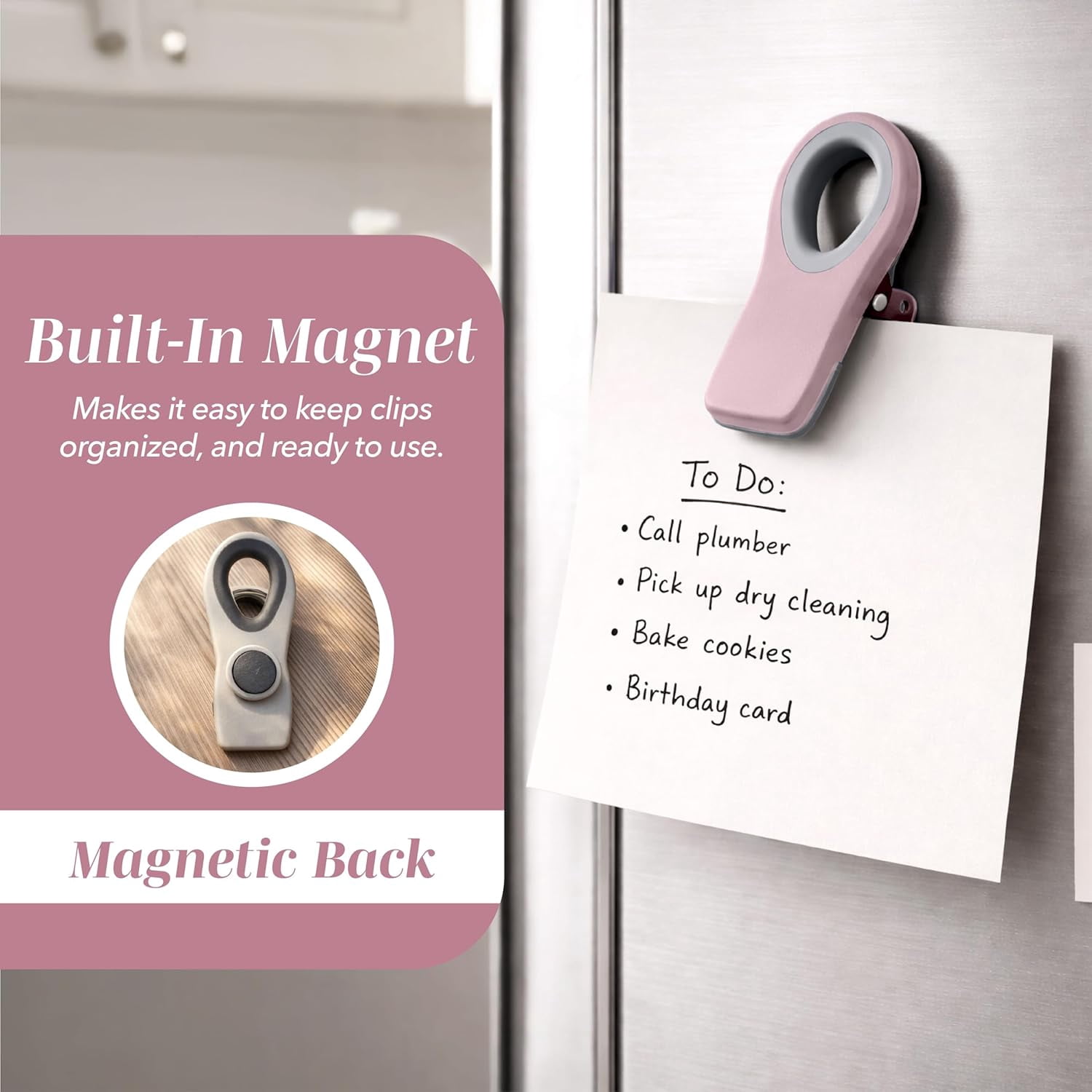 PYAN-Bag Clips with Magnet- Food, Chip, Bag for Food Storage with ...