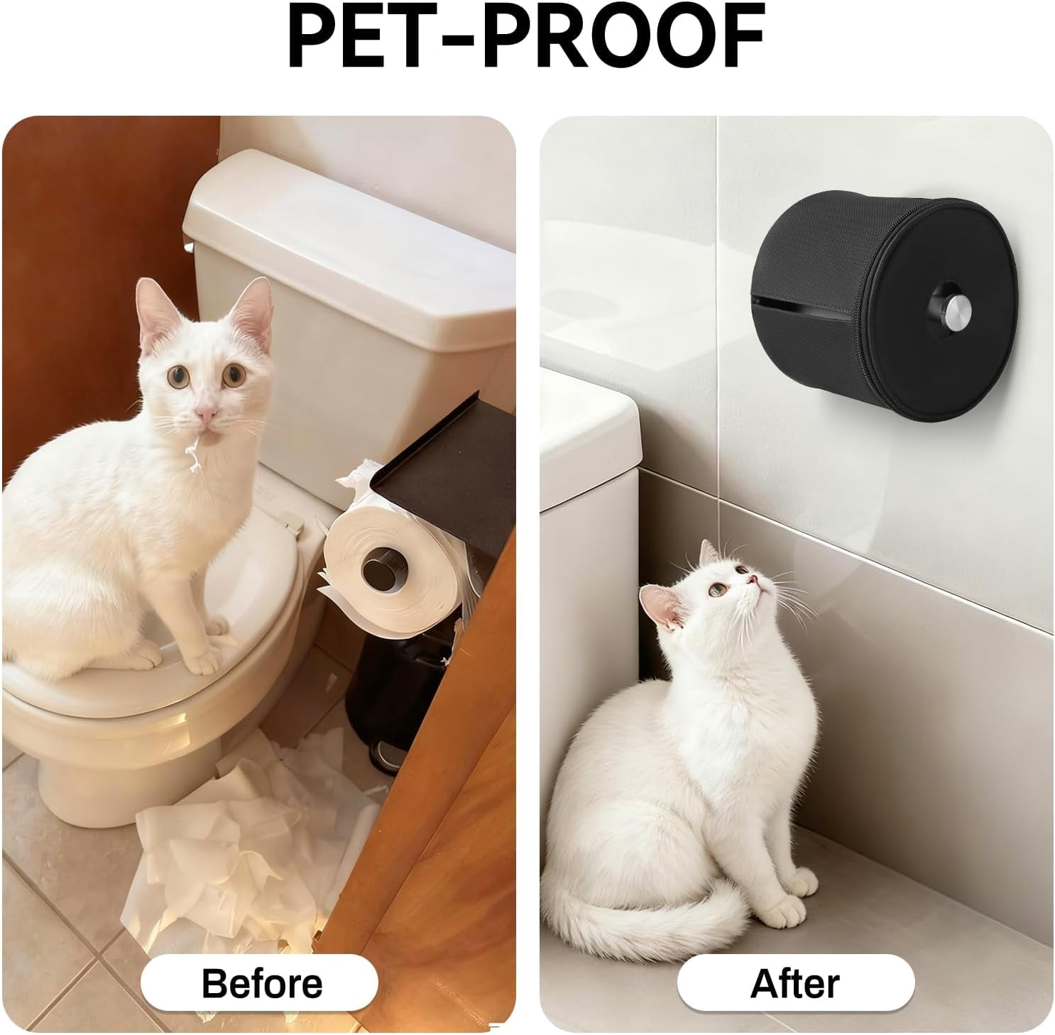 Cat Proof Toilet Paper Holder