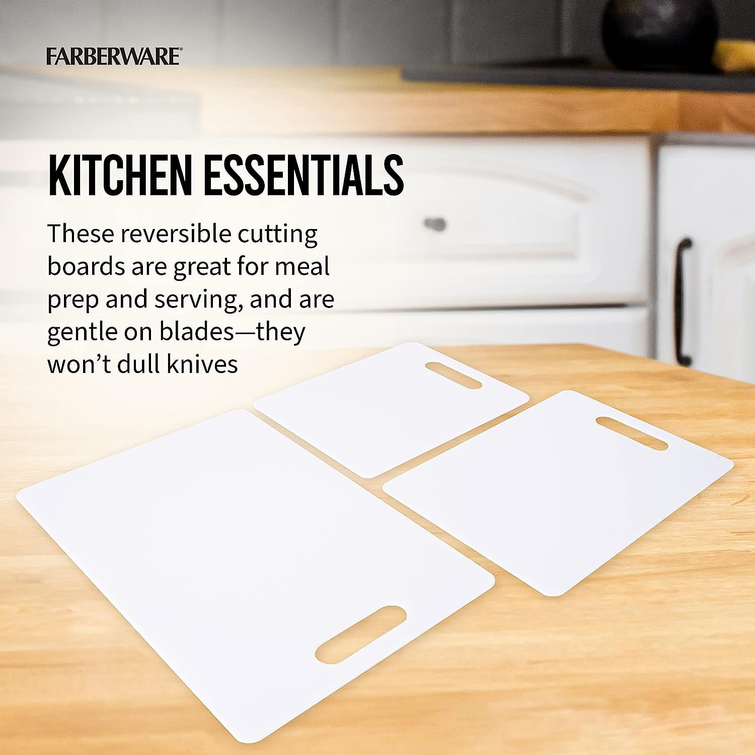 PYAN-Plastic Cutting Board Set, Dishwasher- Safe Poly Chopping Board ...