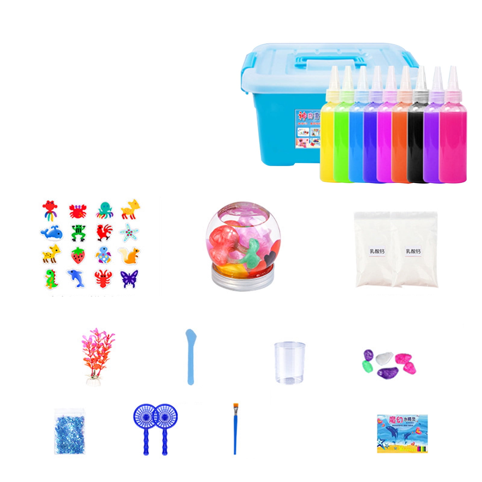 PYGNJK Magic Water Elf Toy Kit - Aqua Elves Water Gel Kit - Happy Theme ...
