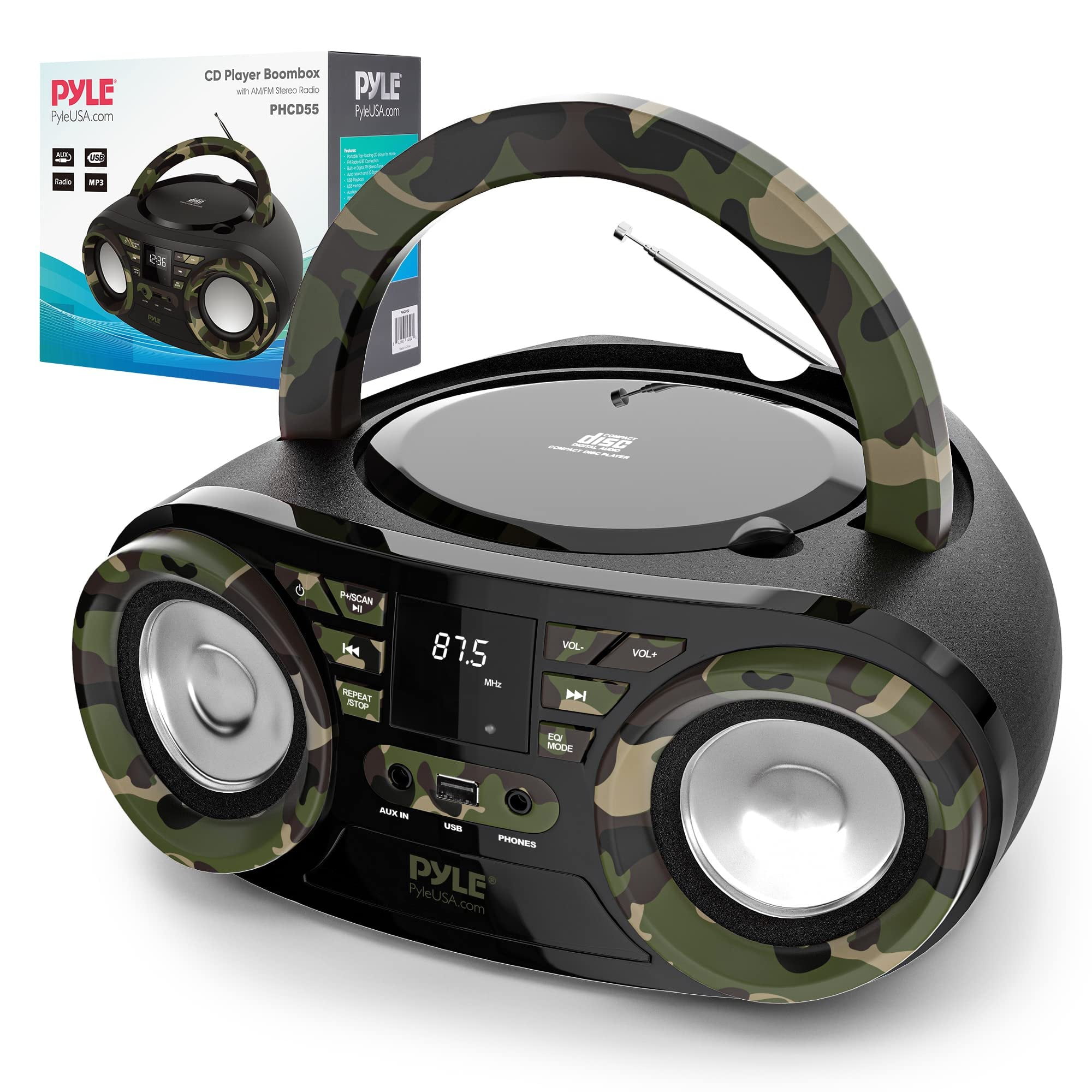 PYLE CD PLAYER PORTABLE, CD PLAYERS FOR HOME, PORTABLE CD PLAYER - 50 ...