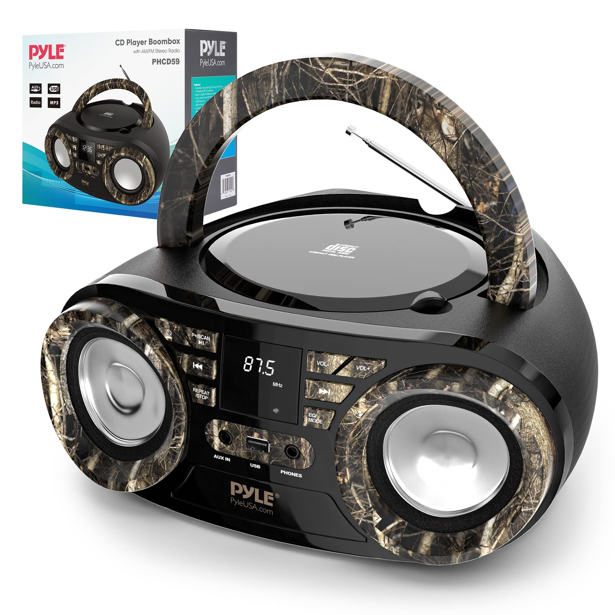 PYLE CD PLAYER PORTABLE, CD PLAYERS FOR HOME, PORTABLE CD PLAYER, 50W ...