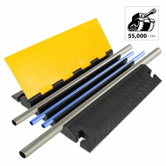 PYLE PCBLCO108 - Cable Protector Cover Ramp - Cord/Wire Safety ...