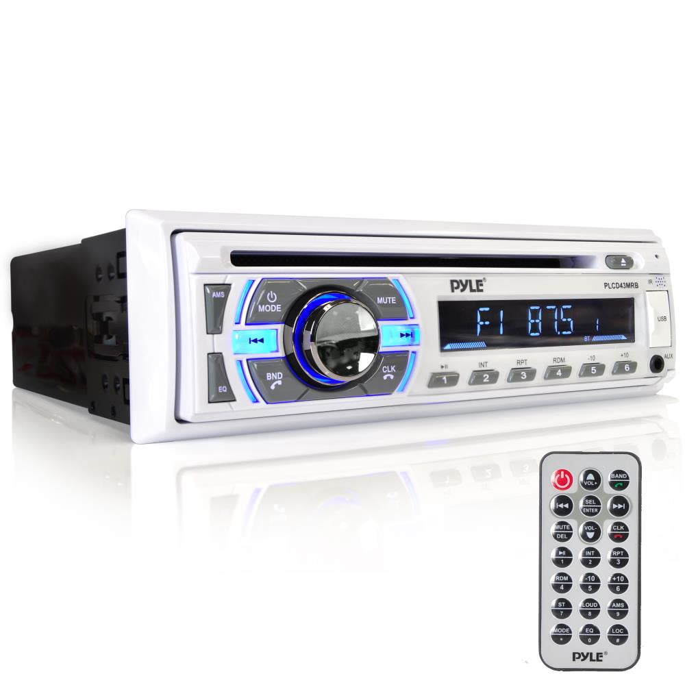 PYLE PLCD43MRB - Marine - CD receiver - in-dash - Single-DIN - 75 Watts ...