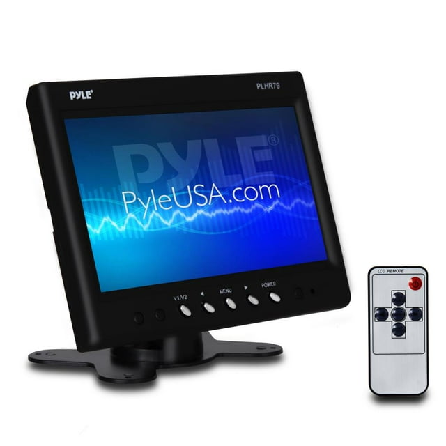 PYLE PLHR79 - Headrest Monitor, 7-inch TFT Widescreen w/ 2 RCA Video ...