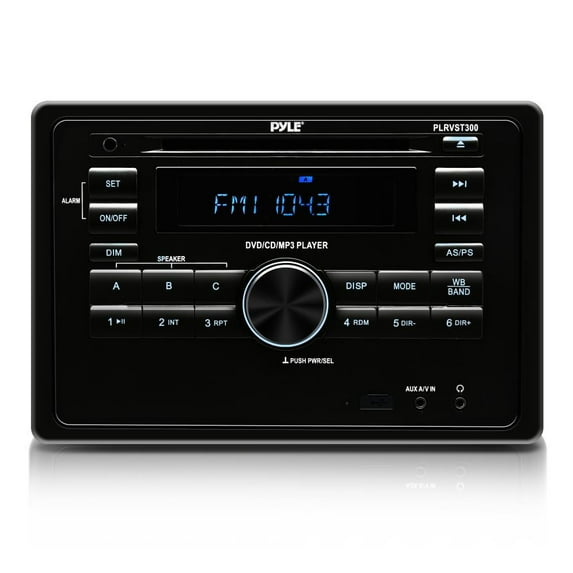 PYLE PLRVST300 - Premium Upgraded RV Bluetooth Radio, AV Receiver, LCD ...