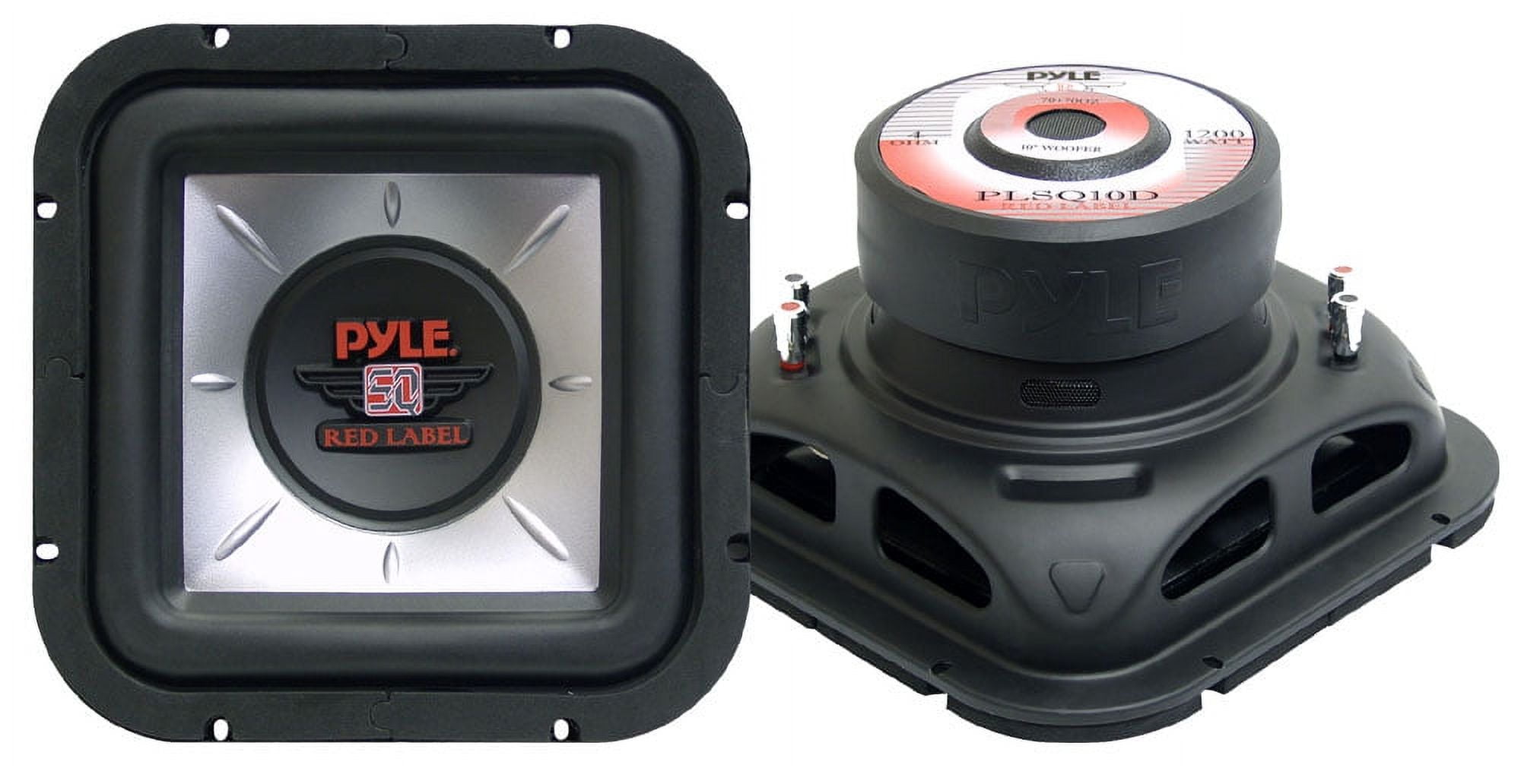 PYLE PLSQ10D - 10-Inch 1,200-Watt Square DVC Subwoofer - Walmart.com