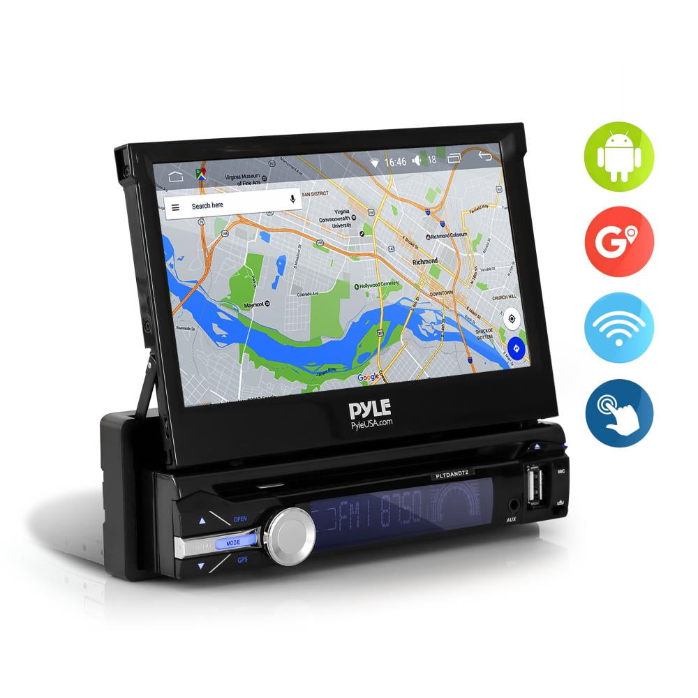 PYLE PLTDAND72 - Single DIN in Dash Android Car Stereo Head Unit w ...