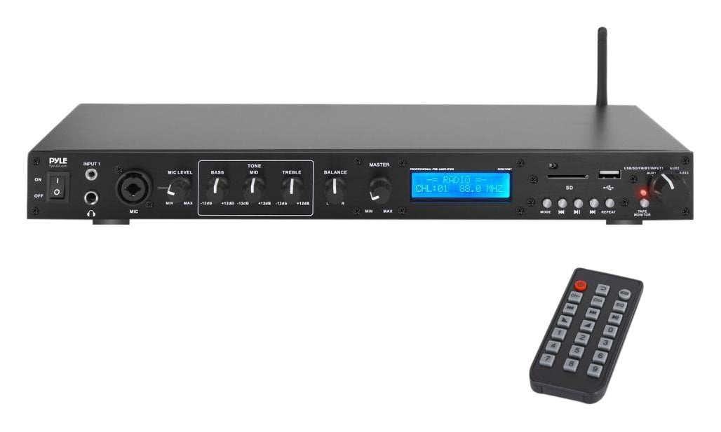 PYLE PPRE70BT - Pro Audio Bluetooth Pre-Amplifier Receiver System ...
