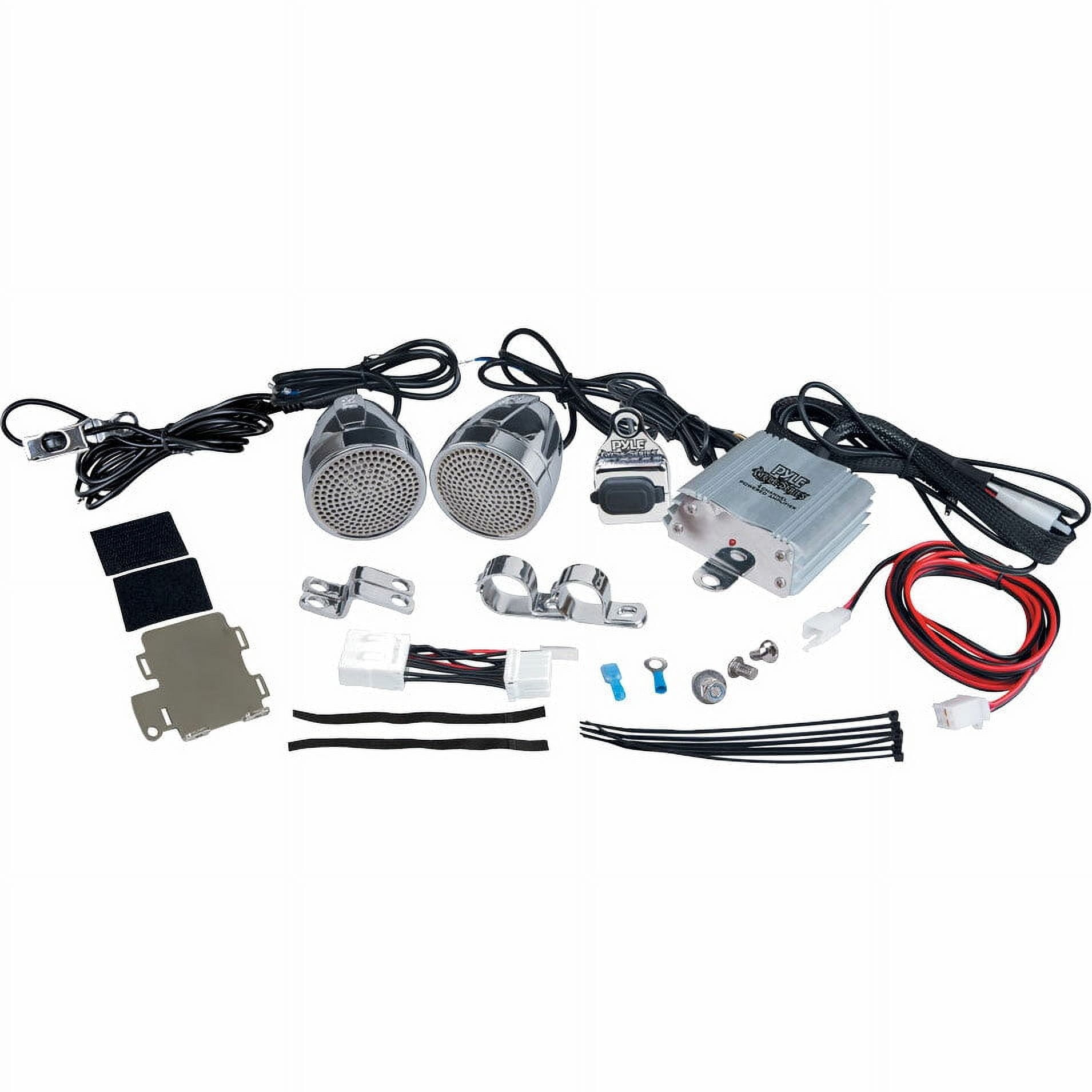 Pyle PLMCA61 600-Watt Motorcycle/ATV Amplifier with Dual Handle-Bar ...