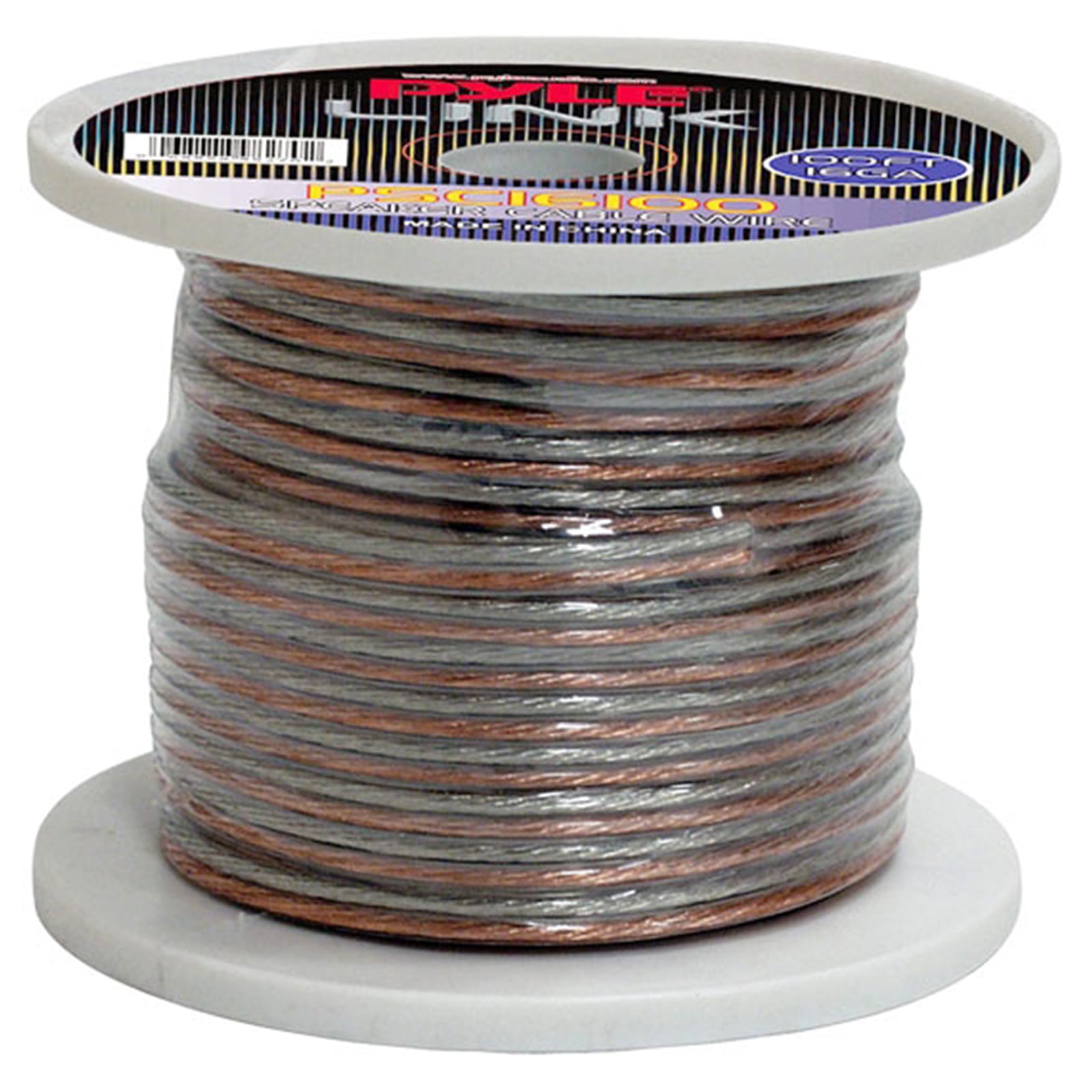 PYLE PSC16100 - 16 Gauge 100 ft. Spool of High Quality Speaker Zip Wire ...