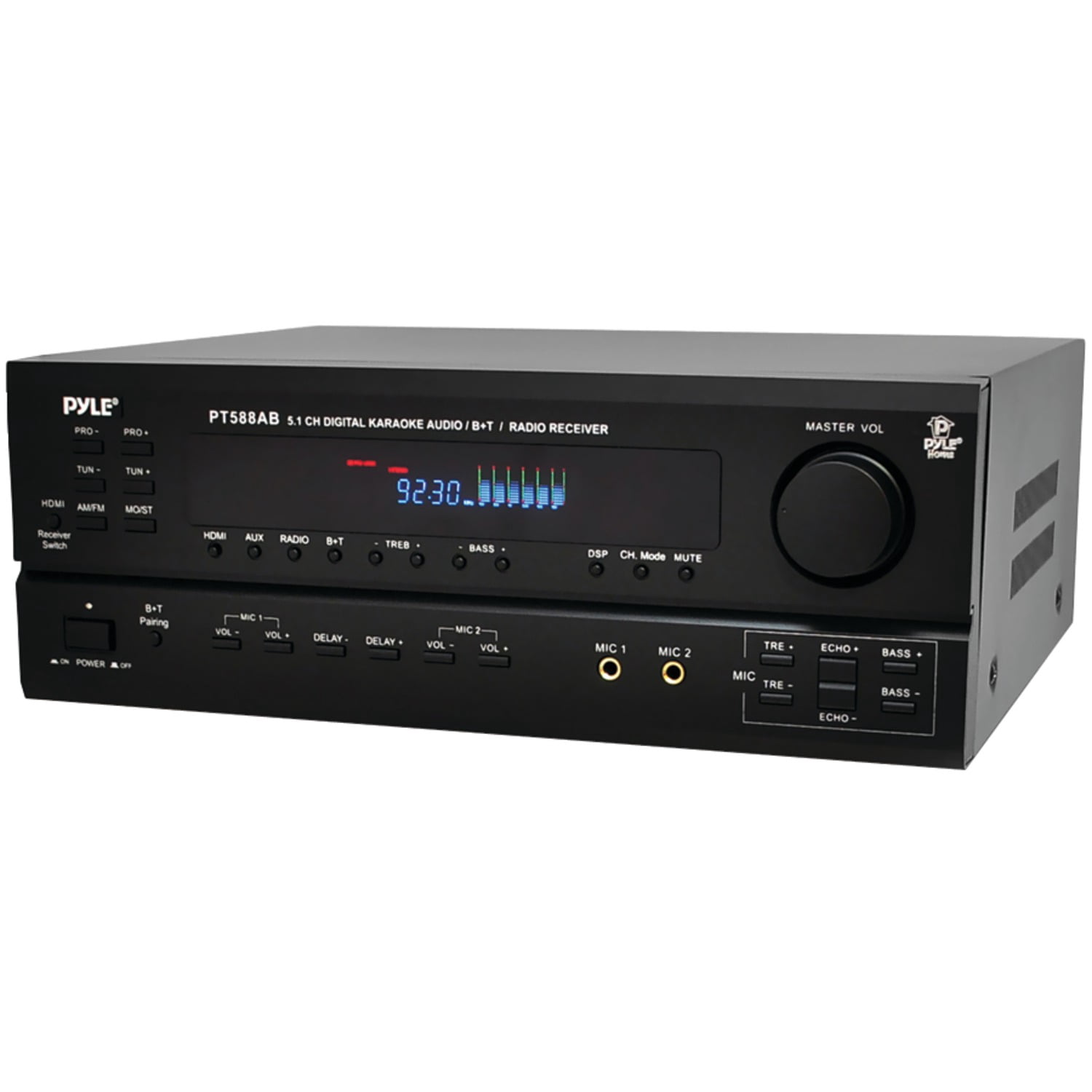 PYLE 5.1 Channel 420W Home Audio Receiver Amplifier with Bluetooth ...
