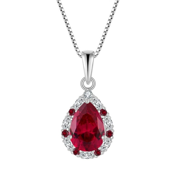 14" Long 1.4mm Cable Chain- Lab Created White Opal & Amethyst CZ Round ...