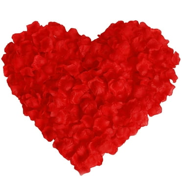 3000 Pcs Faux Red Rose Petals, Silk Artificial Flowers for Valentine's ...