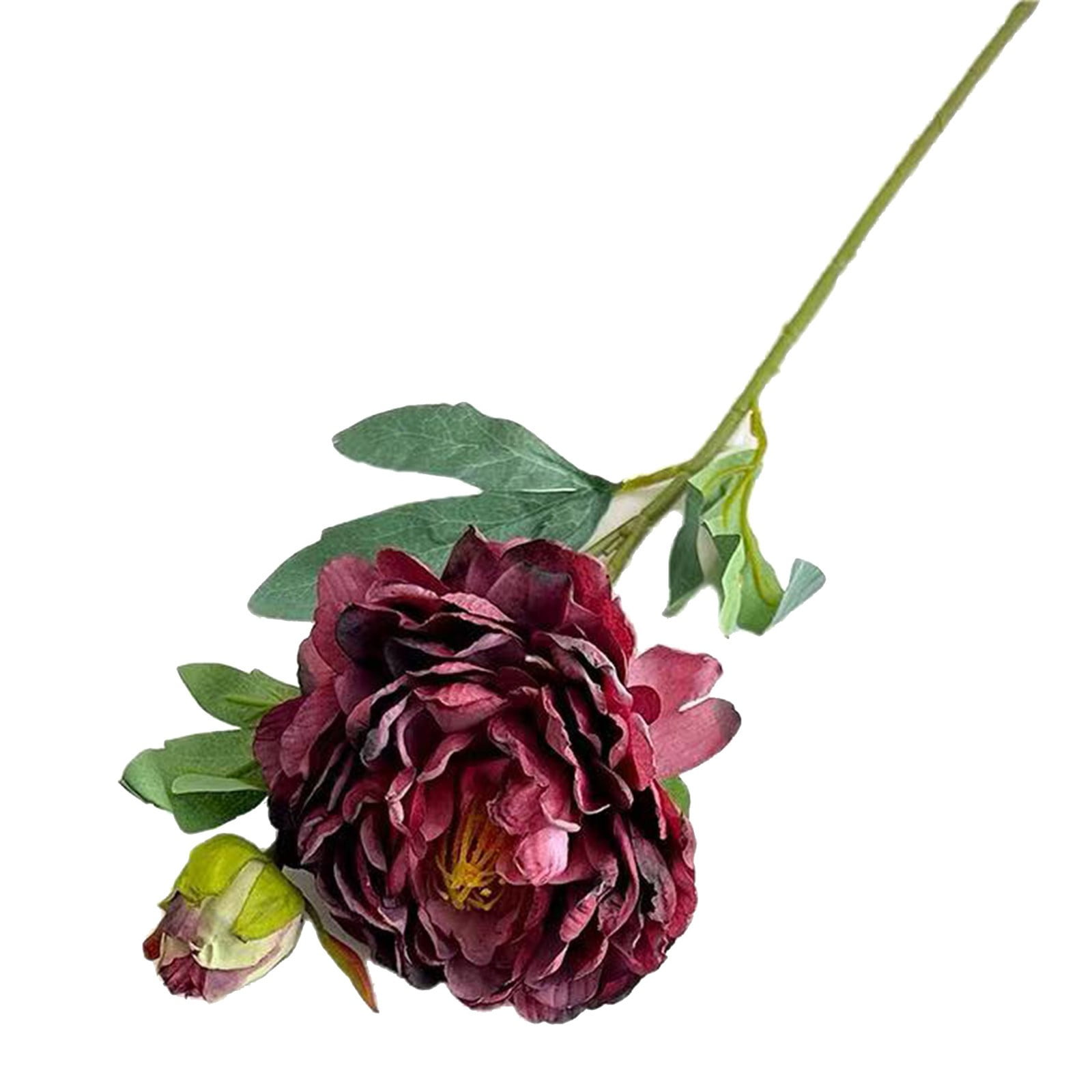 PYPESEEWY Clearance Artificial Fake Flowers Outdoor Edge Peony ...