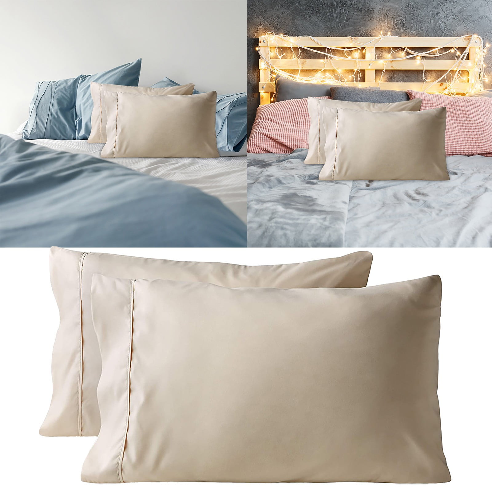 PYPESEEWY Clearance Extra Large Pillow Cases Set of 2 Ultra Soft ...