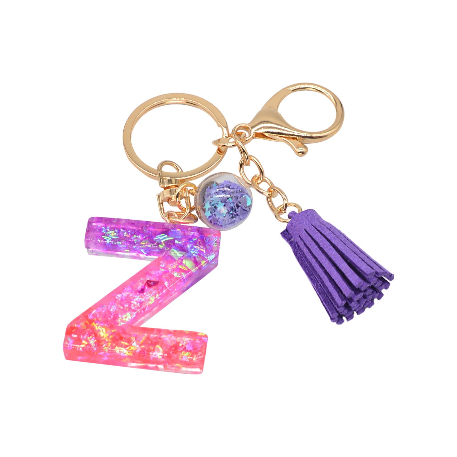 PYPESEEWY Vintage Home Decor Warehouse Resin Glittering Letter Keychain ...