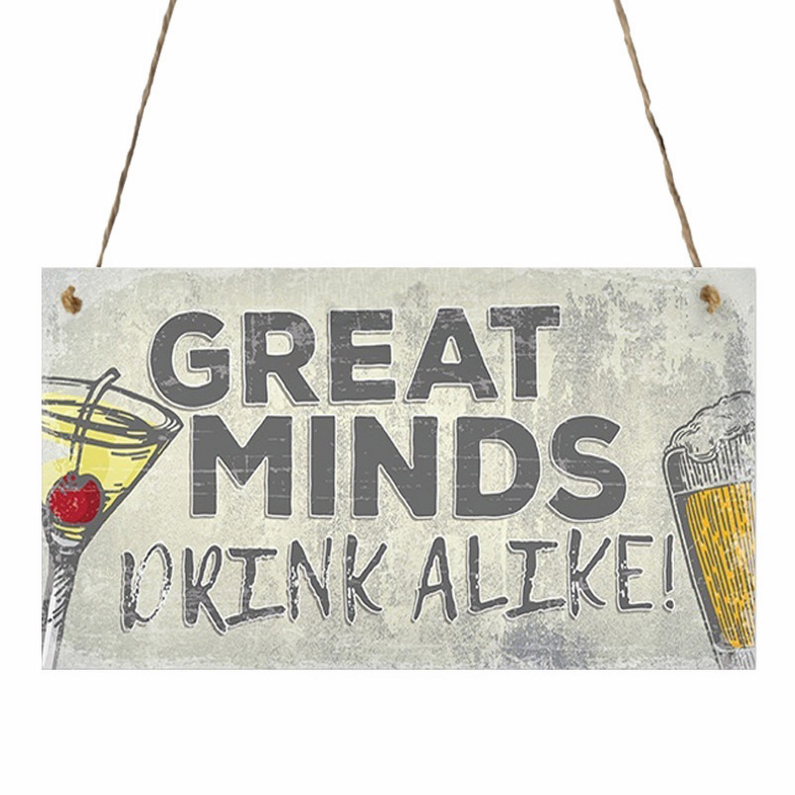 PYPESEEWY Welcome Home Decorations Clearance Bar Sign Hanging Wall Art ...