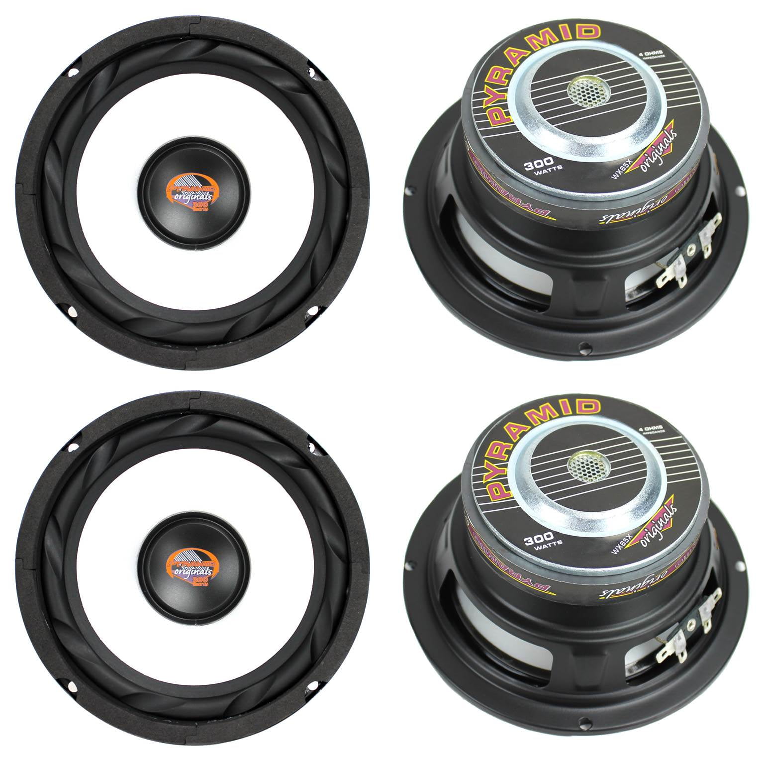 PYRAMID WX65X 6.5" 1200W Car Audio Subwoofers Subs Power Woofers 4 Ohm ...